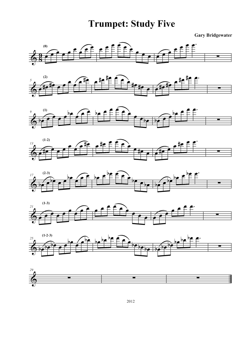 Trumpet: Trumpet: Study Five